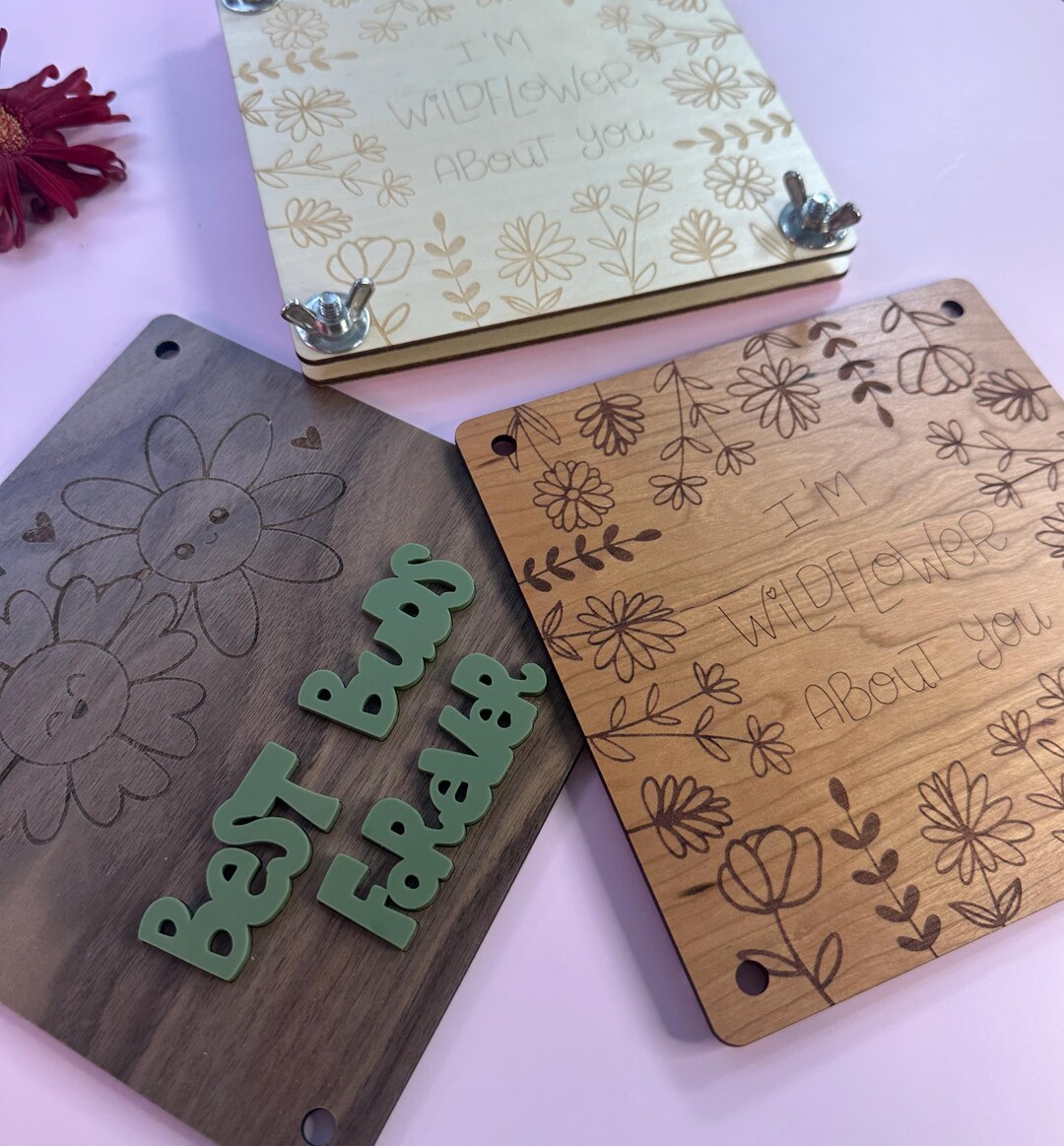 Handmade Flower Press Kit - DIY Floral Preservation - Wooden Flower ...