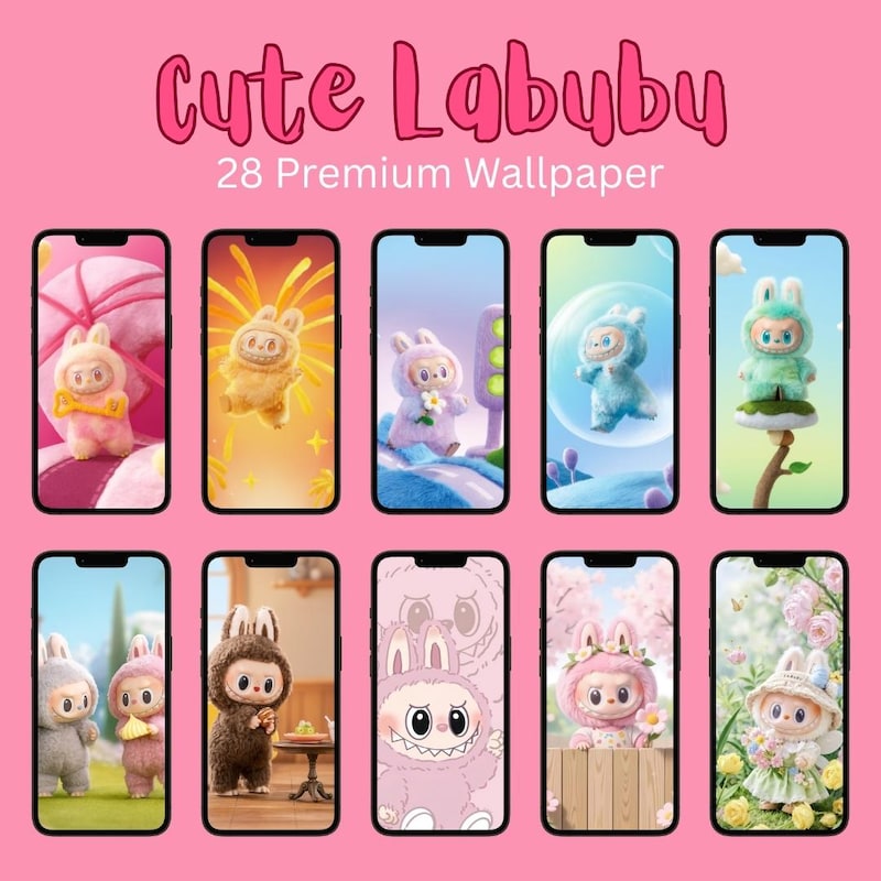 Tapeta labubu - Etsy Polska