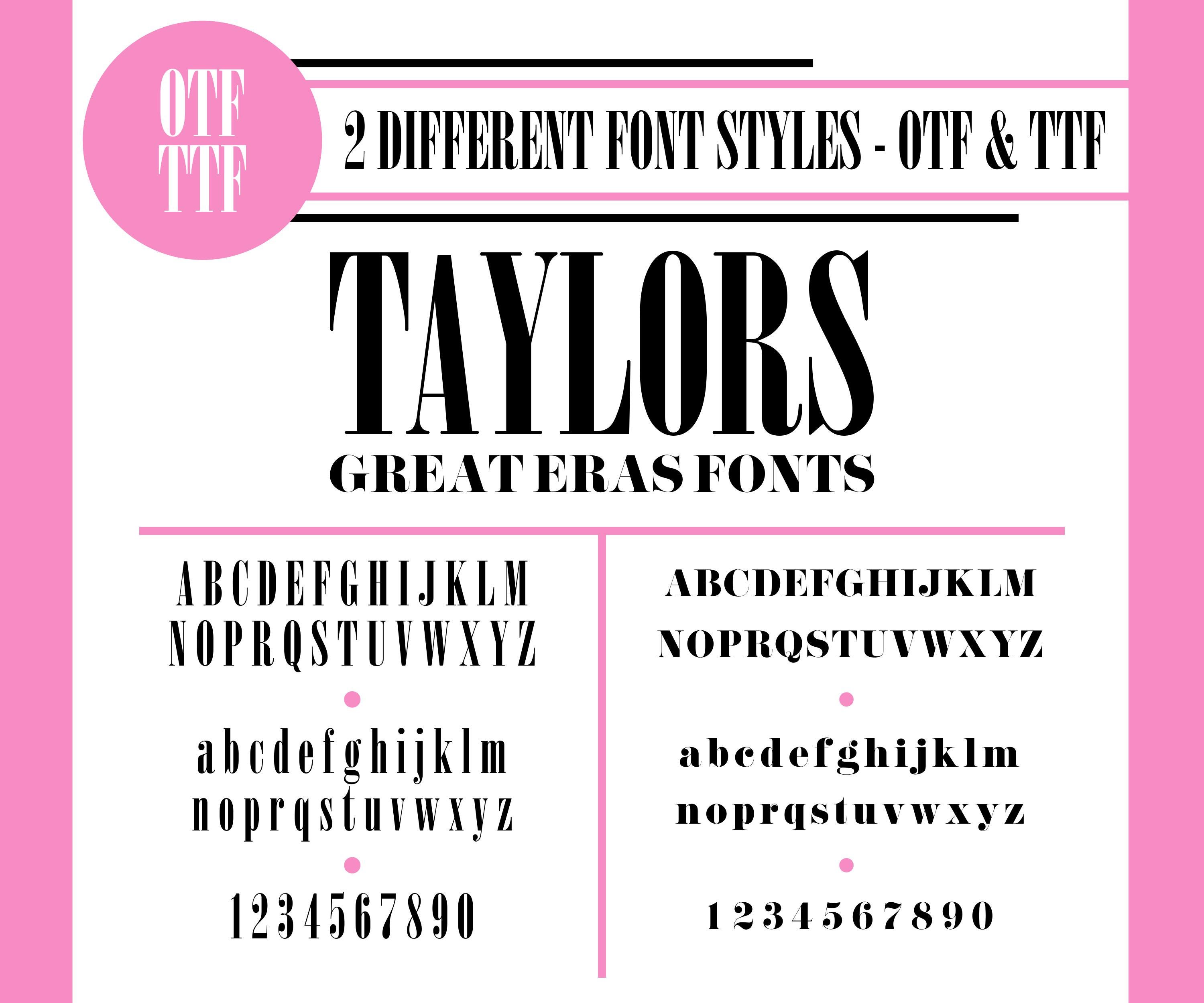 Eras Font, Taylors Font, Taylors Instant Download Font for Canva, in My ...