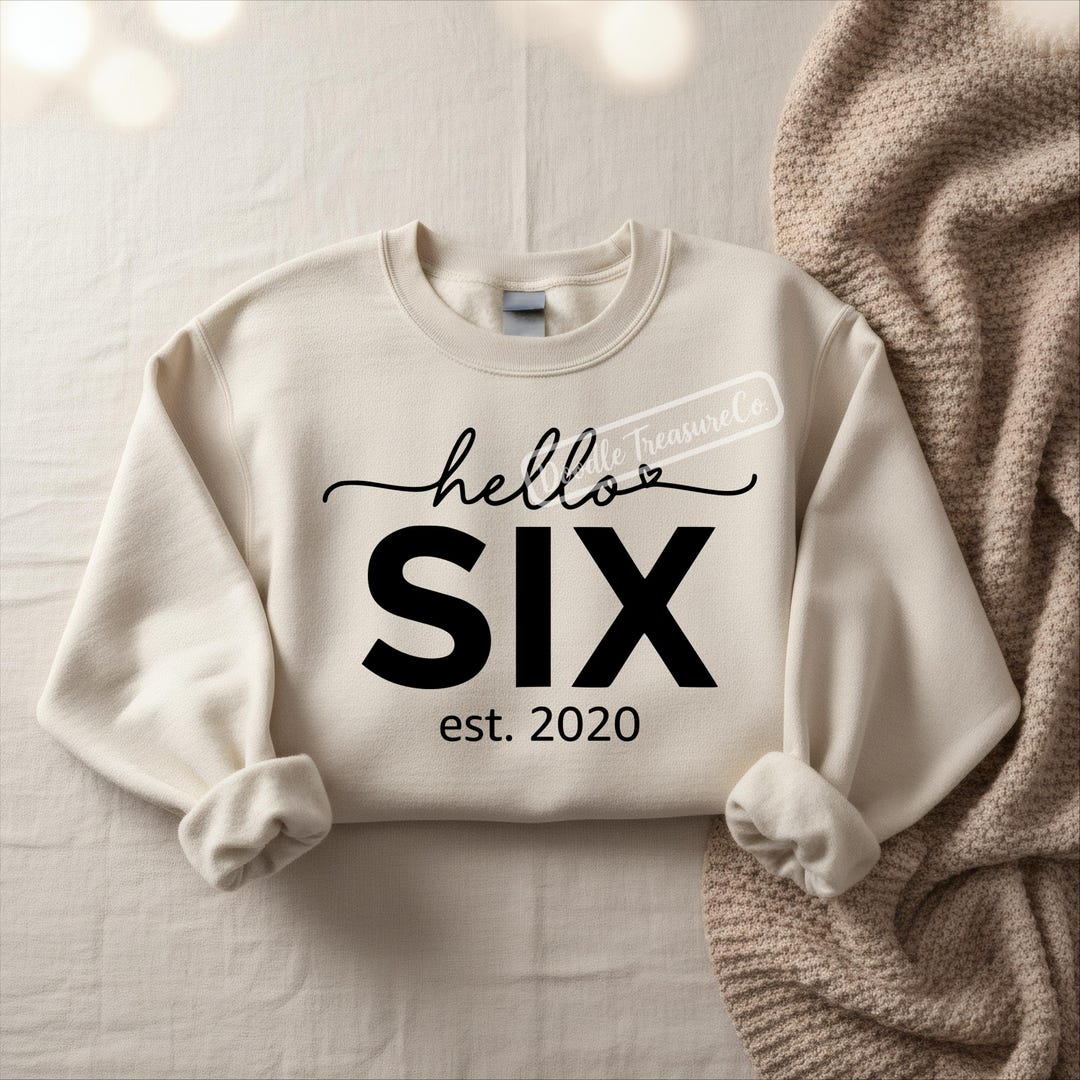 Hello Six SVG, PNG, Birthday Graphics Svg, 6th Birthday, Birthday Shirt ...