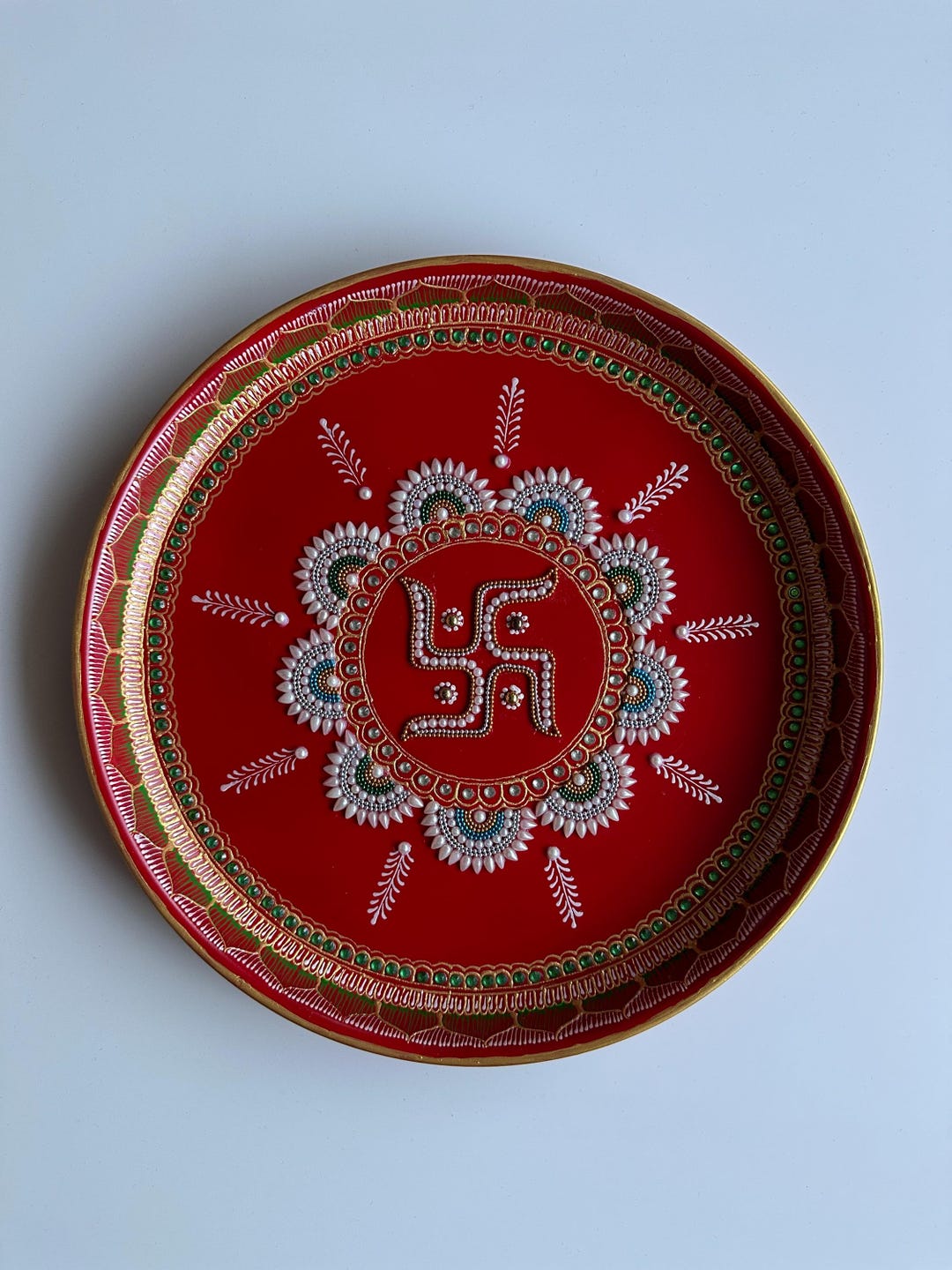 Handcrafted Decorative Steel Plate (indian Thali) - Etsy