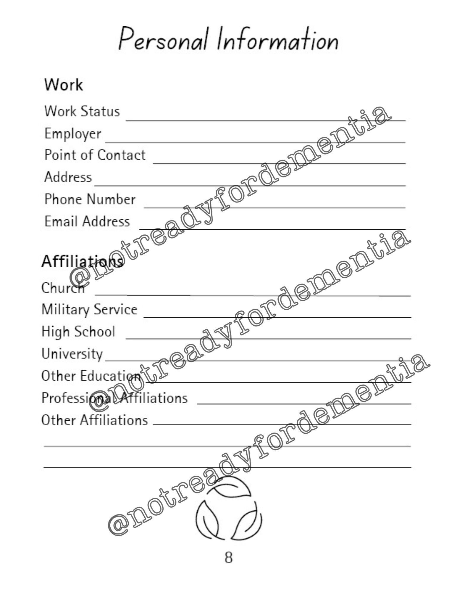 Printable Death Planner - End of Life Printable Planner - Estate ...