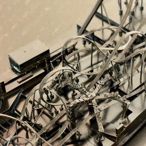 THE SMILER Mini Roller Coaster Model Diorama With Display Case Alton ...