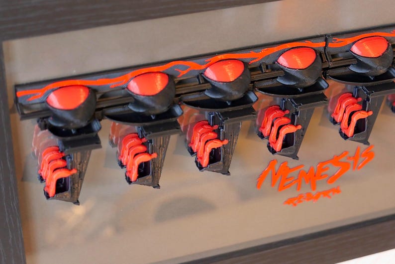 3D Nemesis Train Frame Artwork Alton Towers |made-to-order| - Etsy