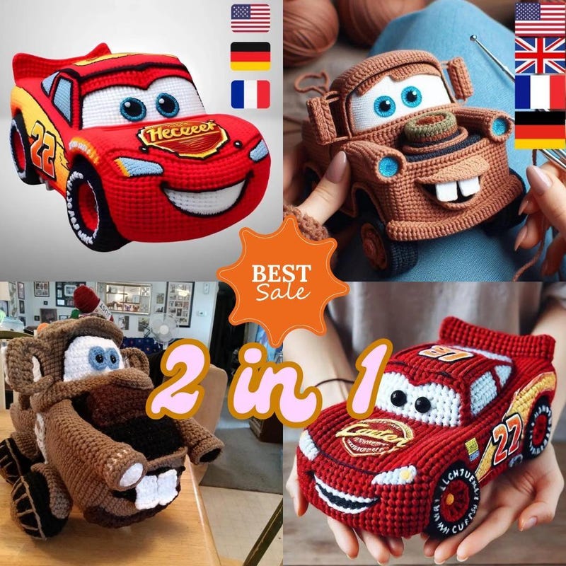 Amigurumi Cars Characters - Etsy