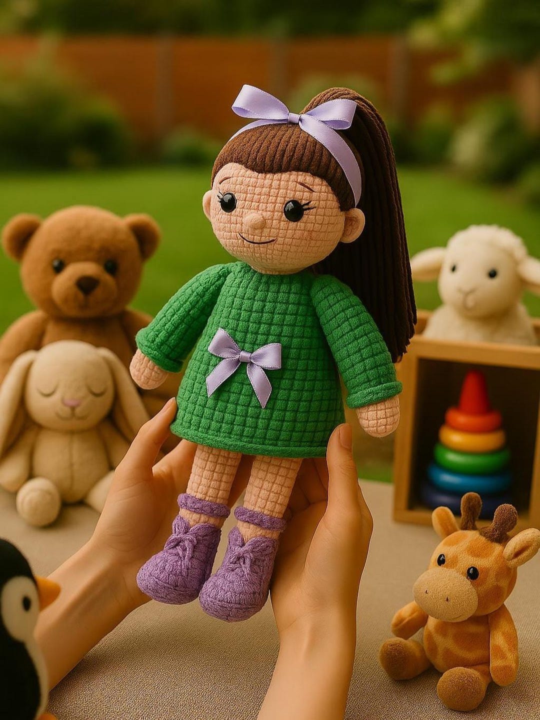 30 Cm Crochet Girl Doll Pattern – Step by Step Photos – Easy Amigurumi ...