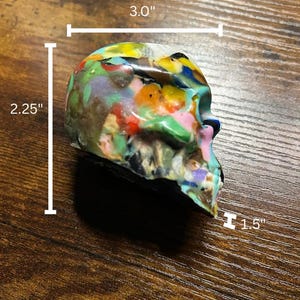 Handmade PLA Melt Skull – Custom Colors, No Two Alike - Etsy