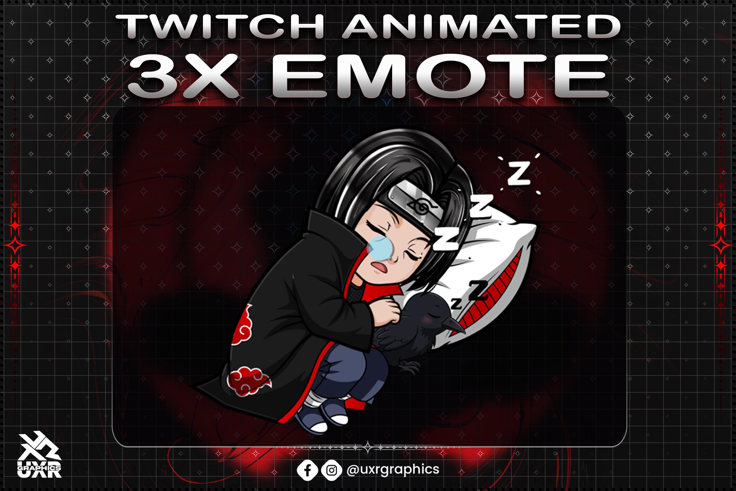 Animated Itachi Uchiha Emote Bundle – High-res Anime Emotes for Twitch ...