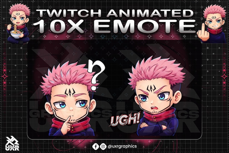 Void Demon 10x Animated Chibi Emotes Pack for Twitch & Discord | Dark ...