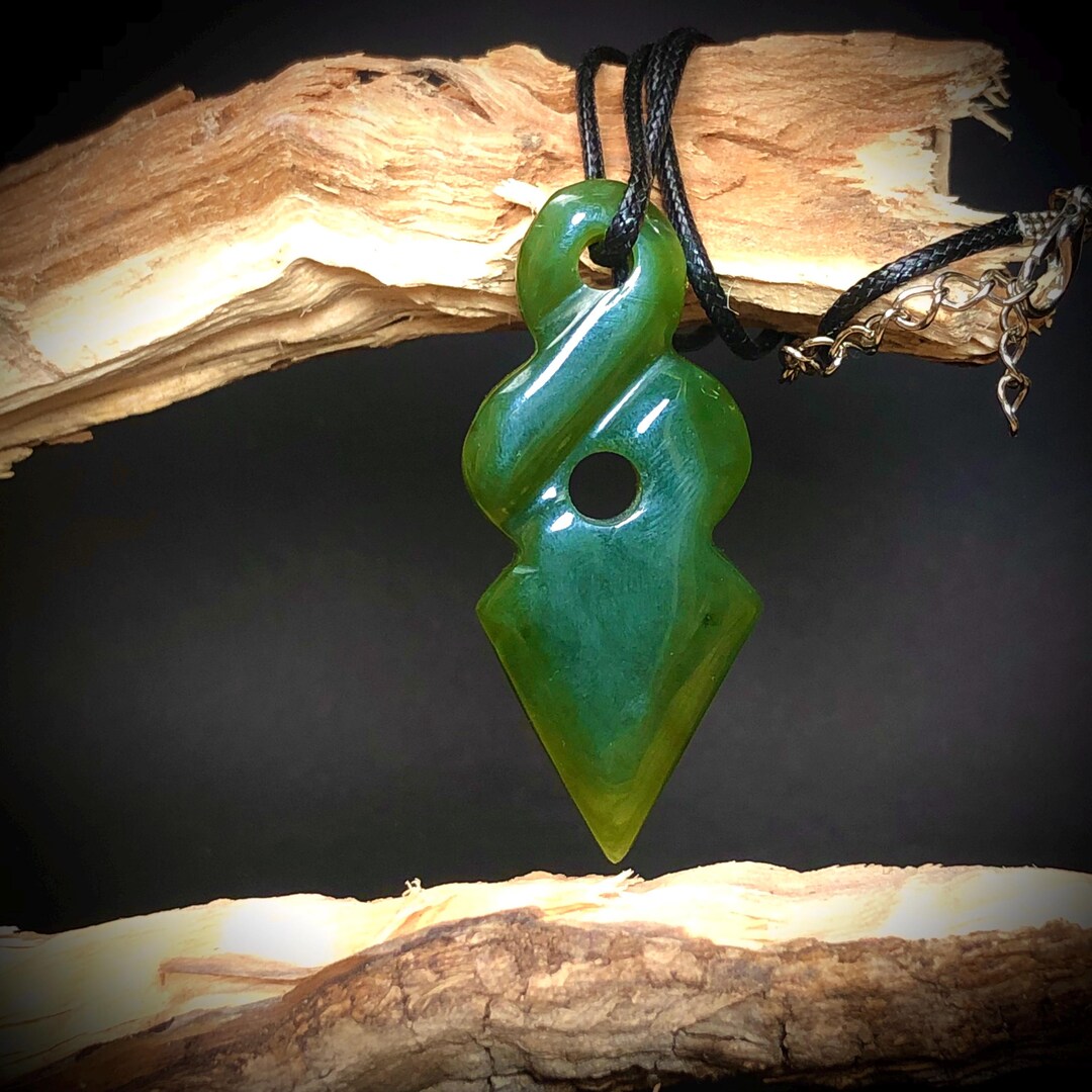 Nephrite Jade Arrow Pendant | Hand-carved Green Jade Gemstone - Etsy