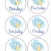 Ocean Themed Days of the Week for Classrooms. - Etsy