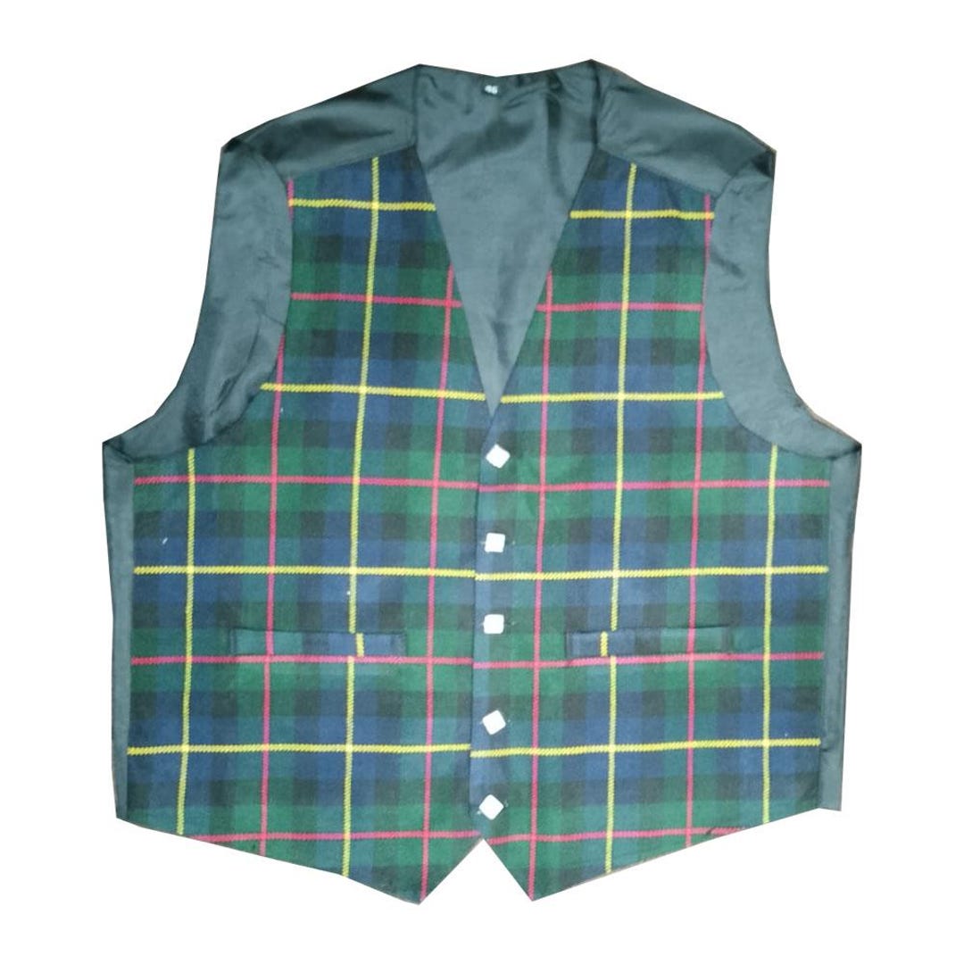 Scottish Traditional Kilt Vests for Men Custom Size Macleod of Harris ...
