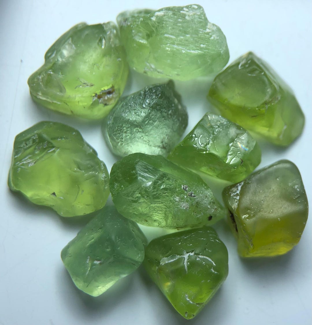Facet Grade Rough Peridot From Pakistan. 25.30 Ct / Si / 10 Pcs. - Etsy