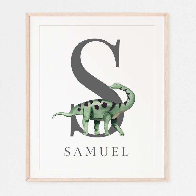 Dinosaur Name Sign - Etsy