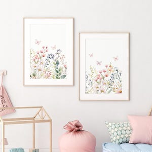 Wildflower Affirmation Nursery Prints, Boho Girls Room Decor, Printable ...