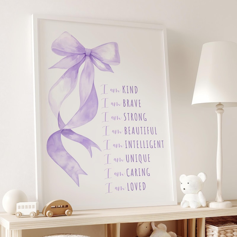 Girls Lilac Nursery Decor - Etsy