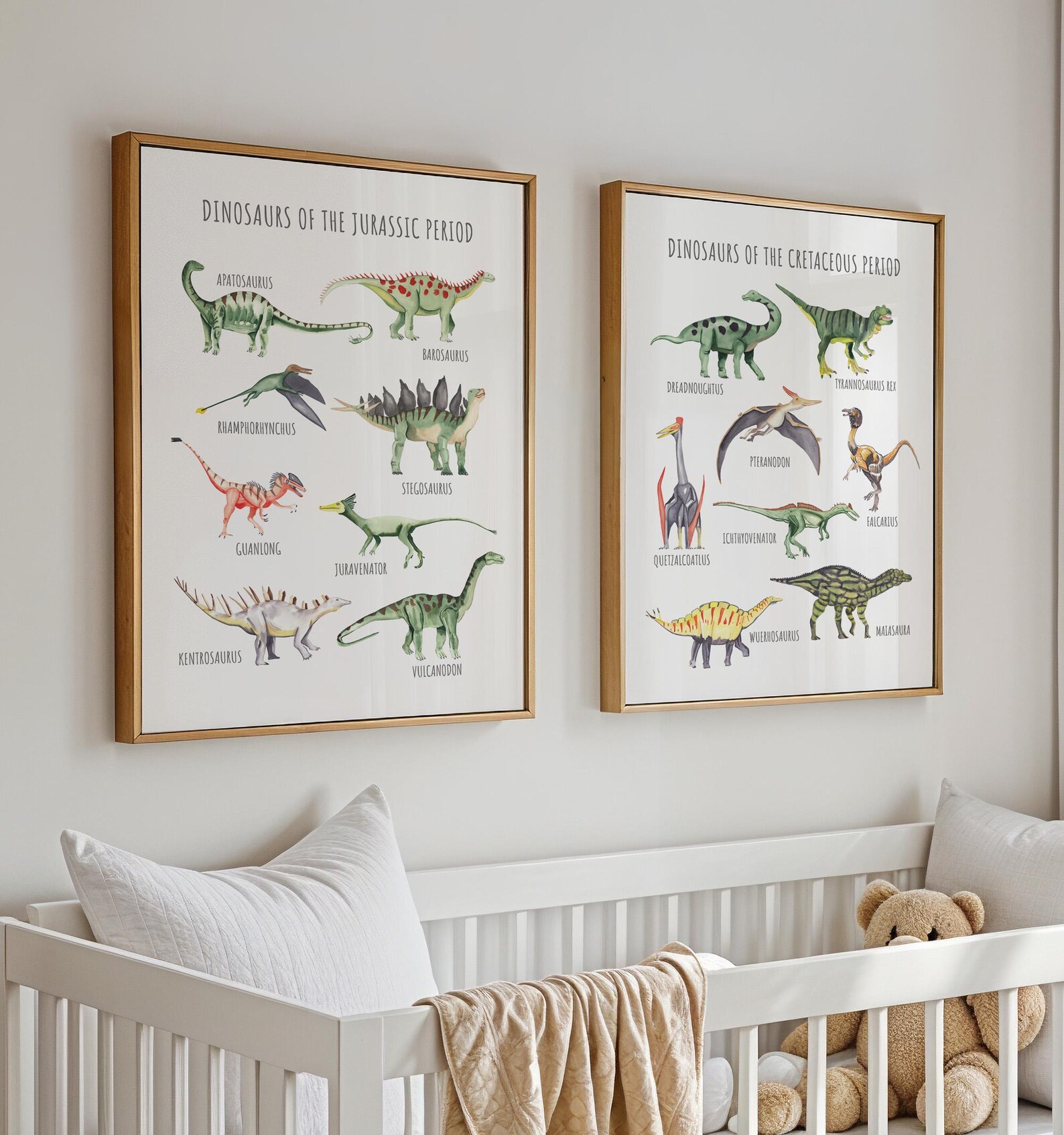 Dinosaur Wall Art, Printable Dinosaur Posters, Dino Species Artwork, T ...