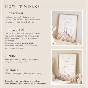 Teacher Appreciation Gift Artwork, Wildflower Teacher Present From ...