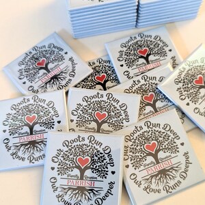 Family Reunion Magnet Favors - 2 Inch Square Magnets - Roots Run Deep ...
