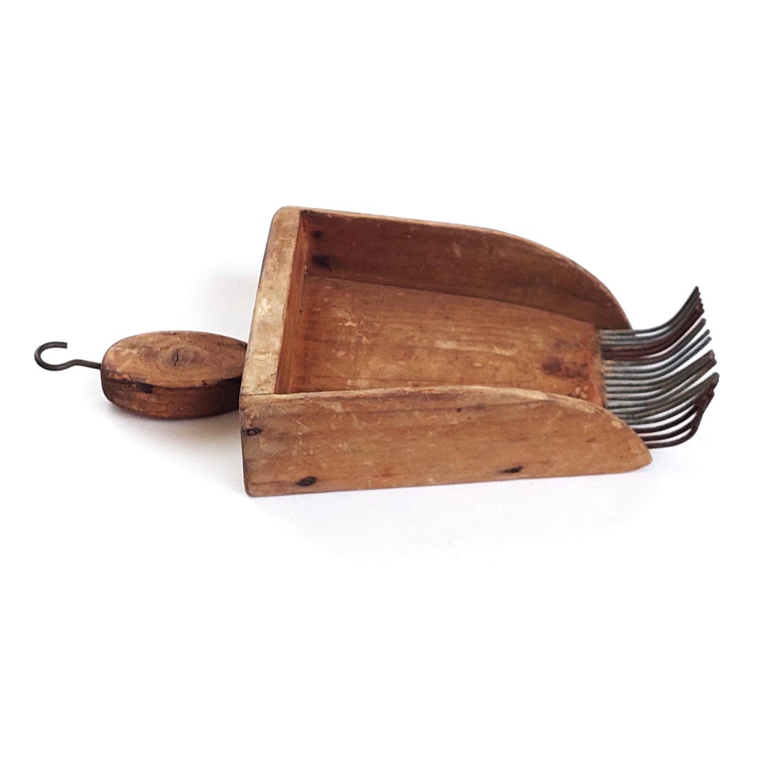 Antique Berry Picker Tool Wooden Metal Cranberry Blueberries Bog Rake ...