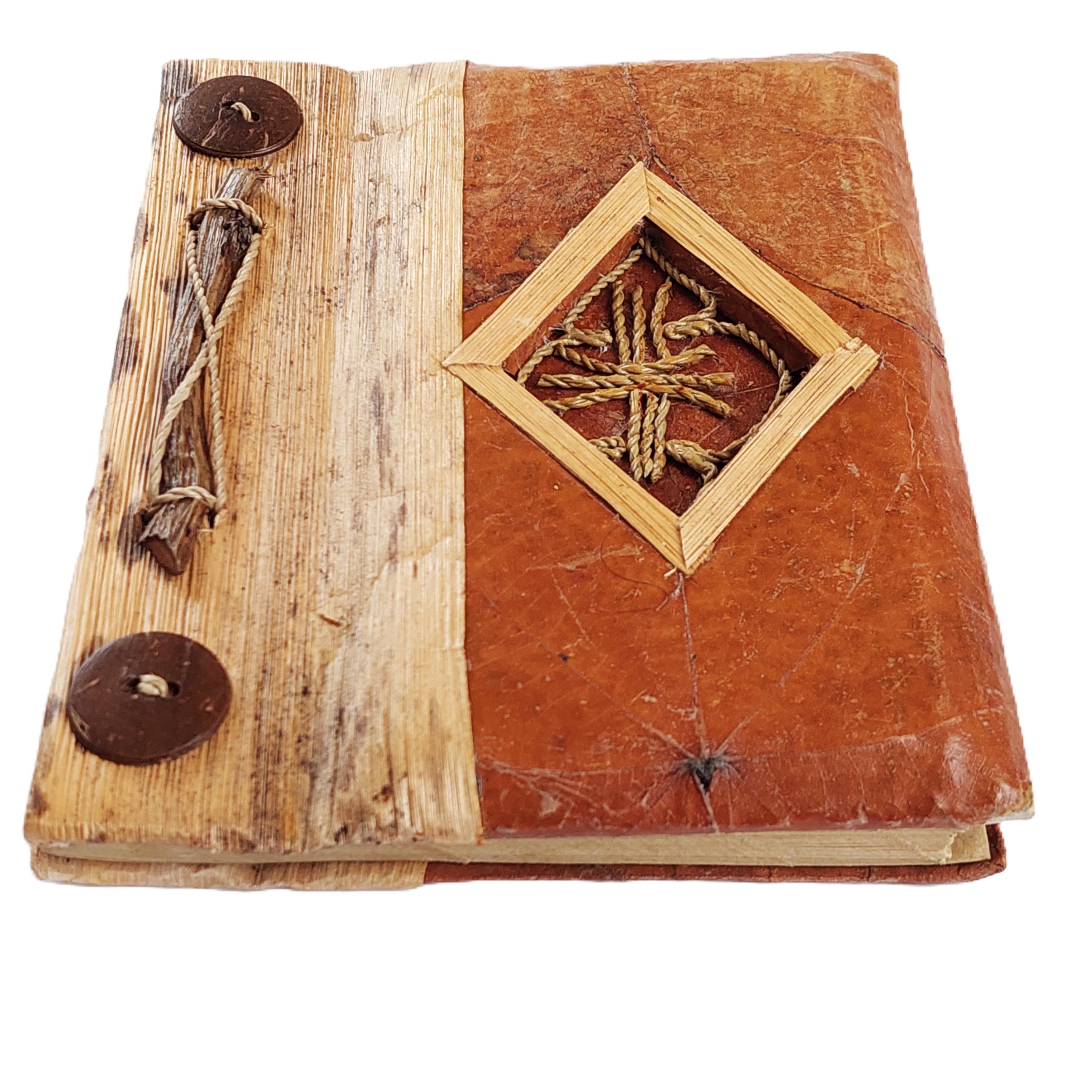 Vintage Address Book Banana Leaf Cover Small Pocket Size Hardcover ...