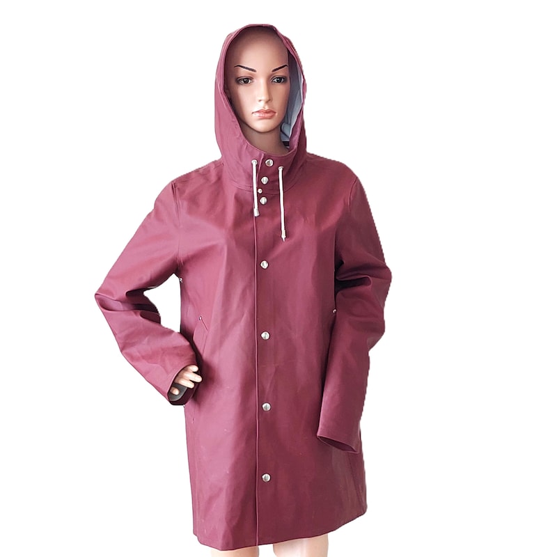 Womens Rubber Raincoat - Etsy UK
