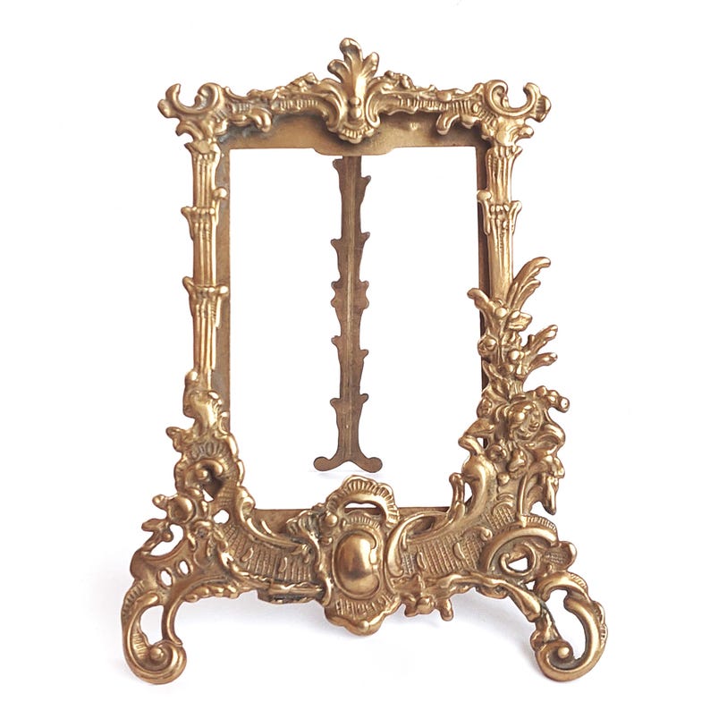 Victorian Gold Brass Ornate Photo Frame Rococo Acanthus Leaf Design ...
