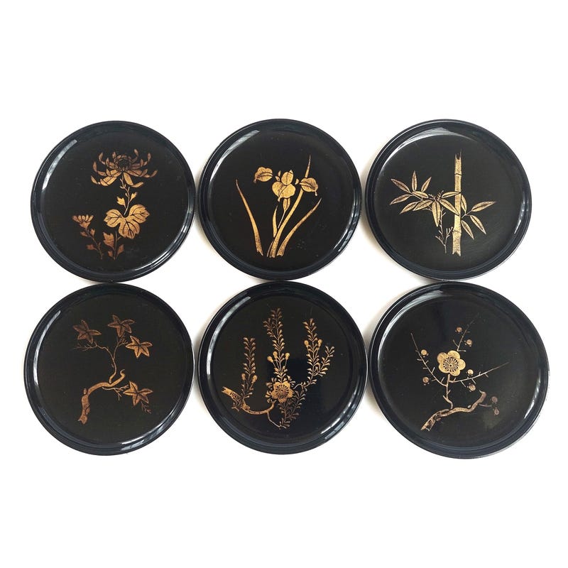 Lacquer Coasters - Etsy
