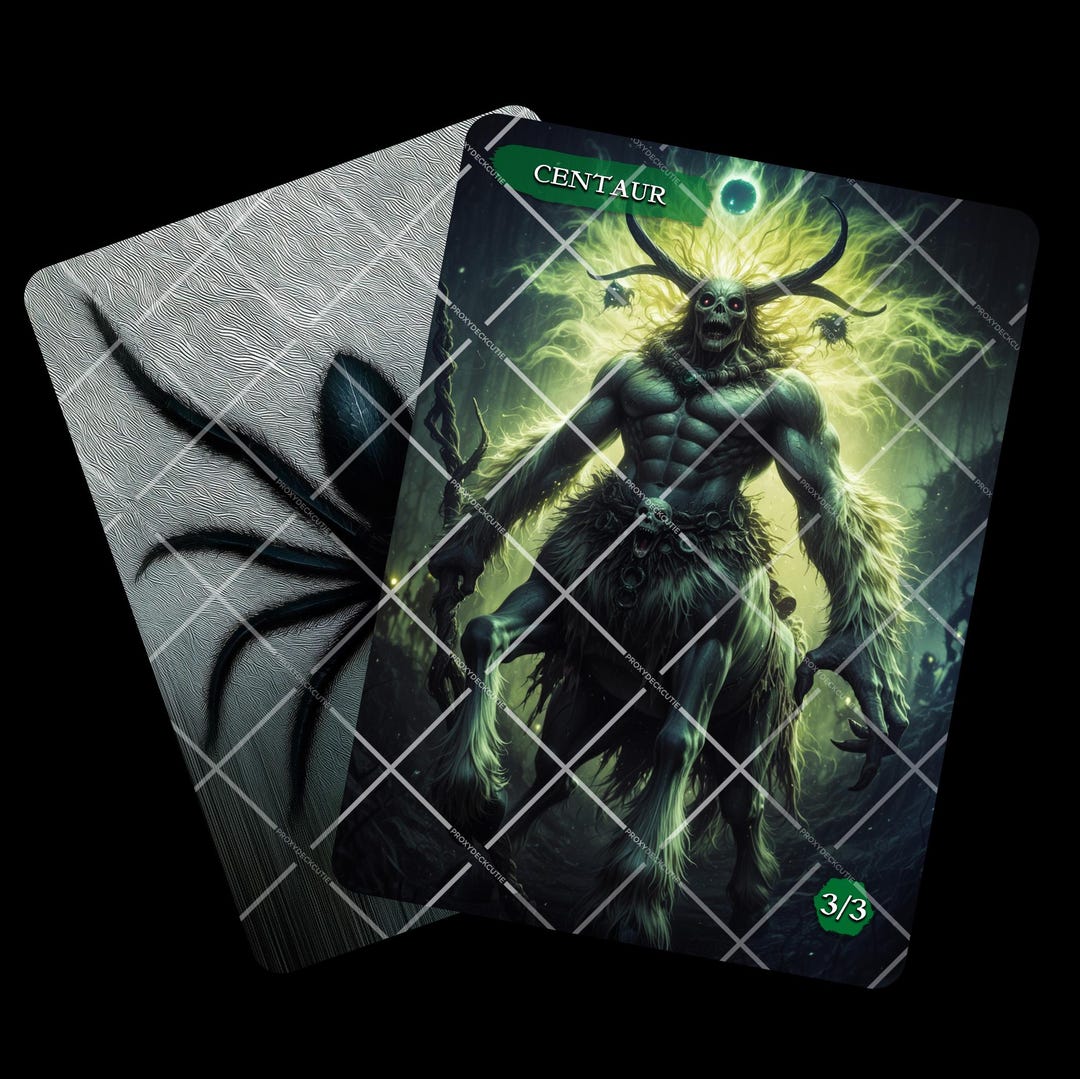 Centaur 3/3 Token - TCG Proxy Card, Custom Token - Etsy