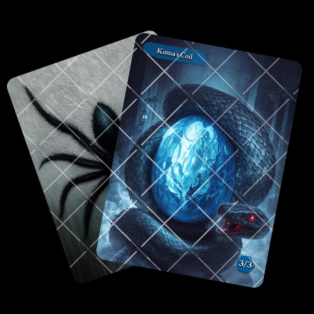 Koma's Coil Token - TCG Proxy Card, Custom Token - Etsy