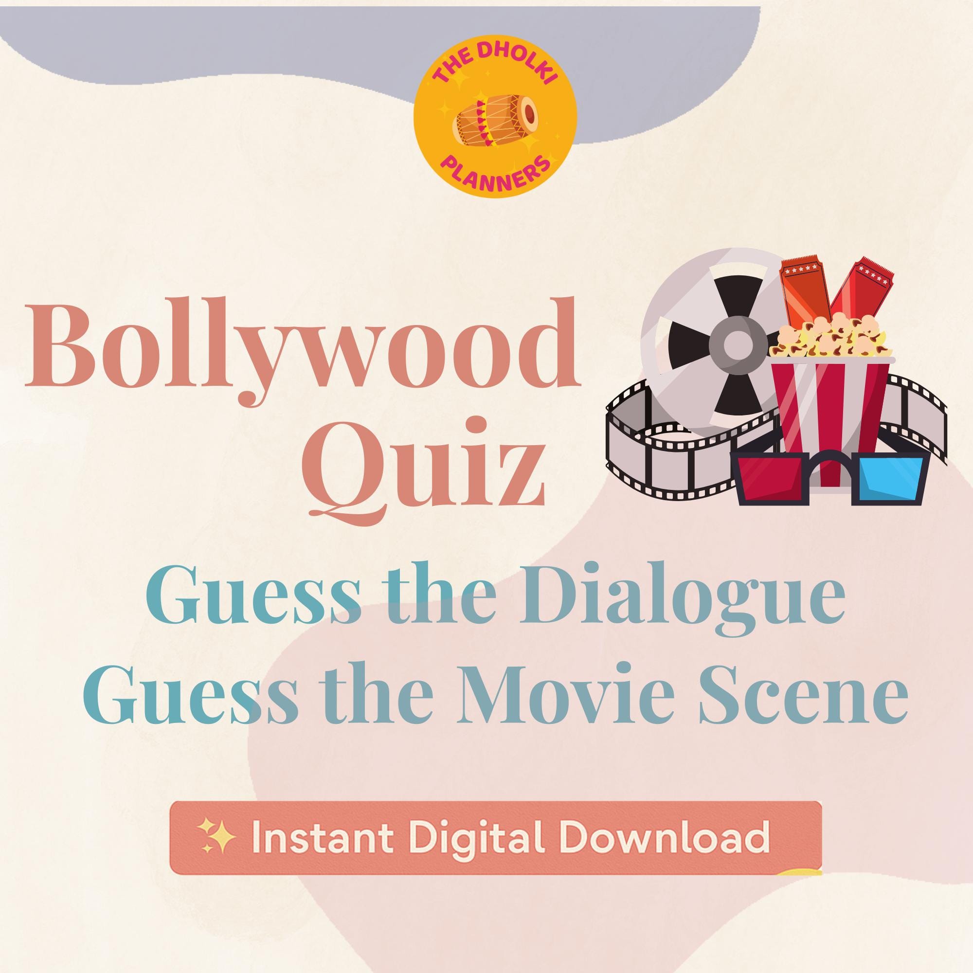 Bollywood Trivia Challenge Game | Desi Mehndi Dholki Party Game | Guess ...