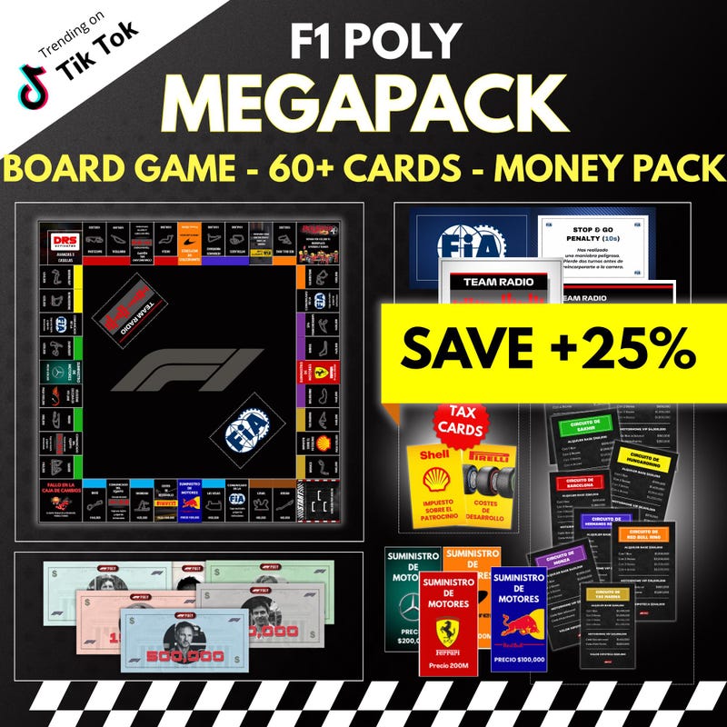 F1 Monopoly - Etsy