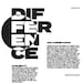 Difference, Typography Focused Poster Design, Black and White ...