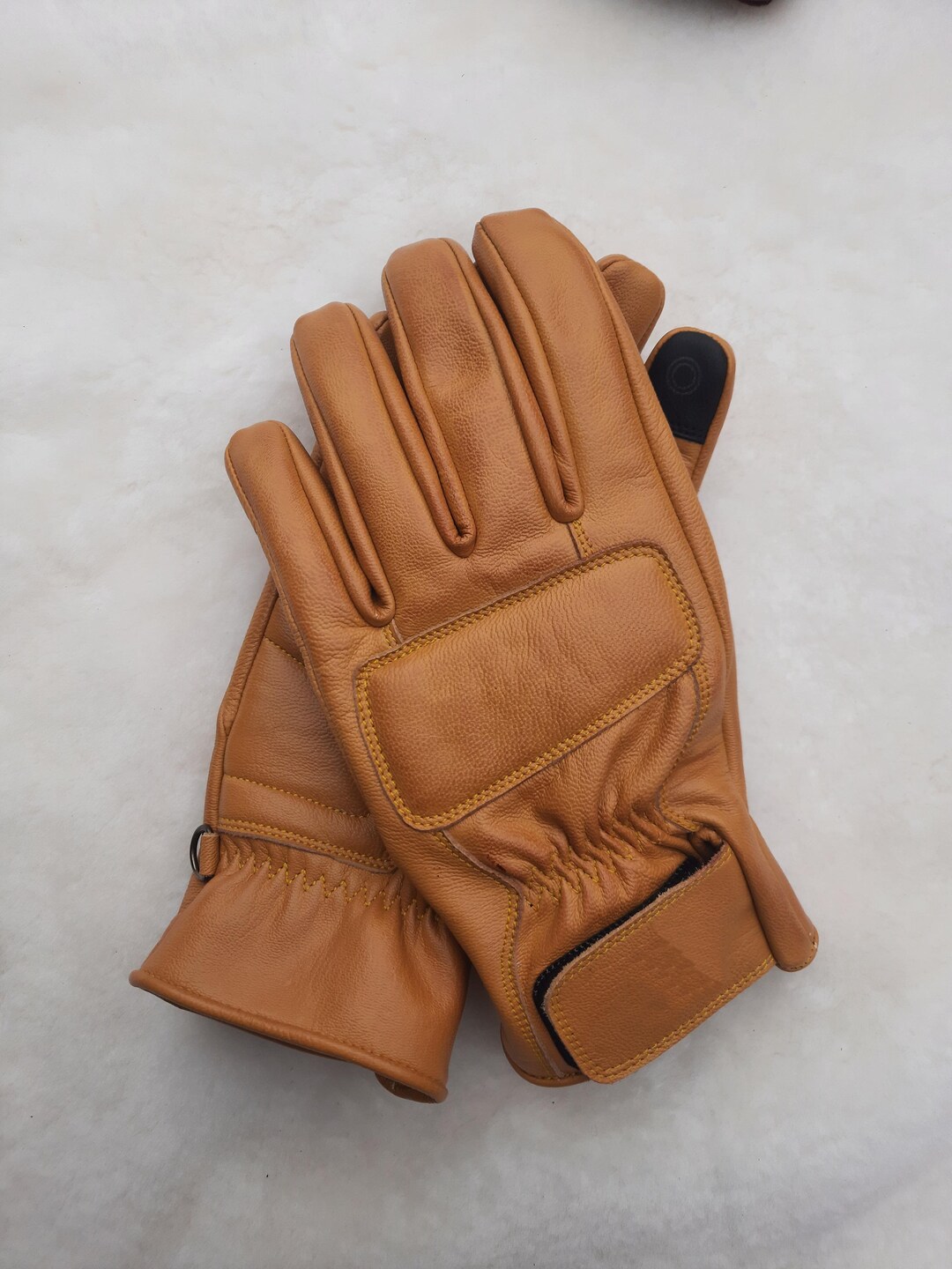 Tactical Leather Gloves – Touchscreen Compatible & Heavy-duty ...