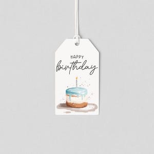 Printable Birthday Gift Tags | Digital Download | 4 Design Bundle Pack ...
