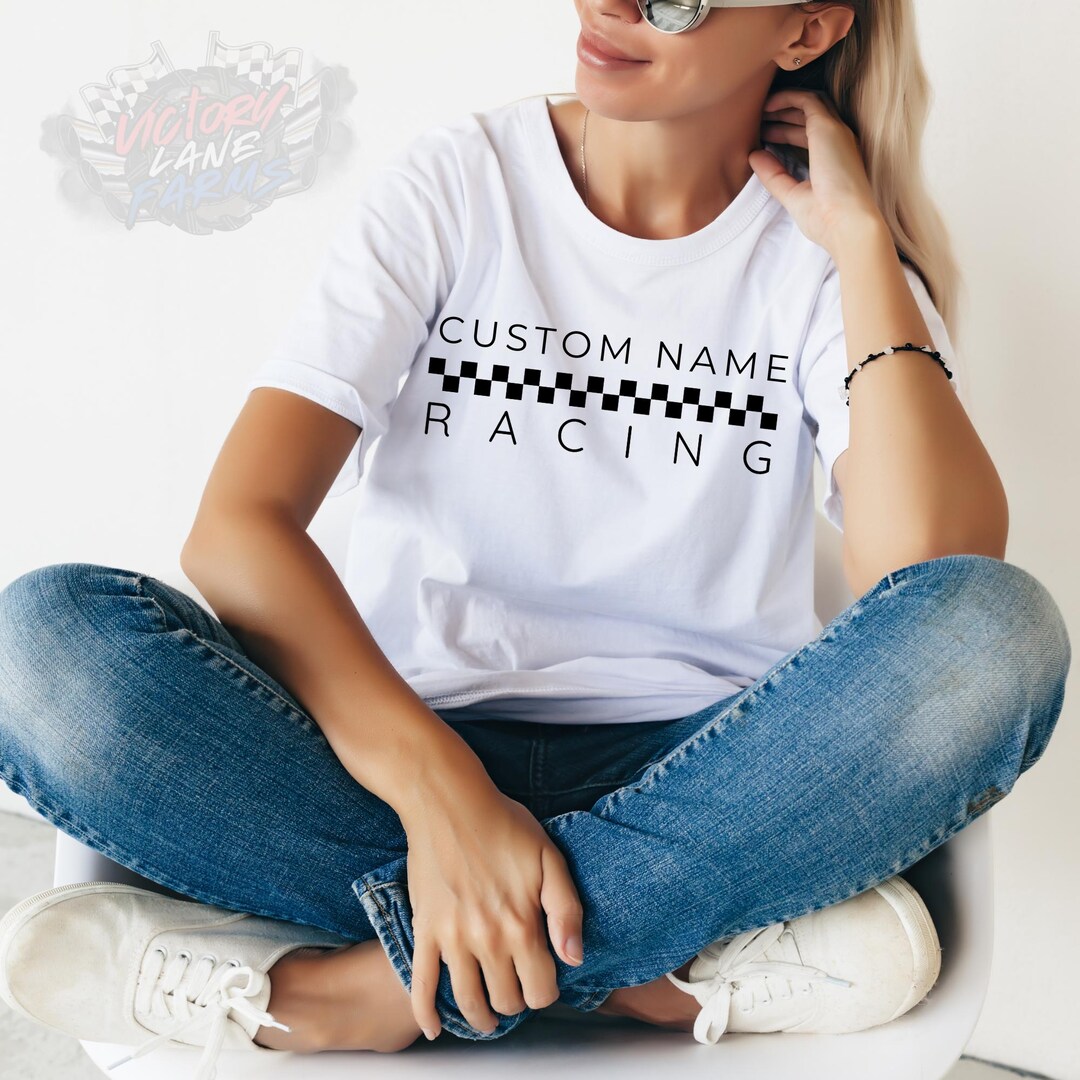 2 PACK Custom Race Team Shirt | Motorsports Checkered Flag| Diesel ...