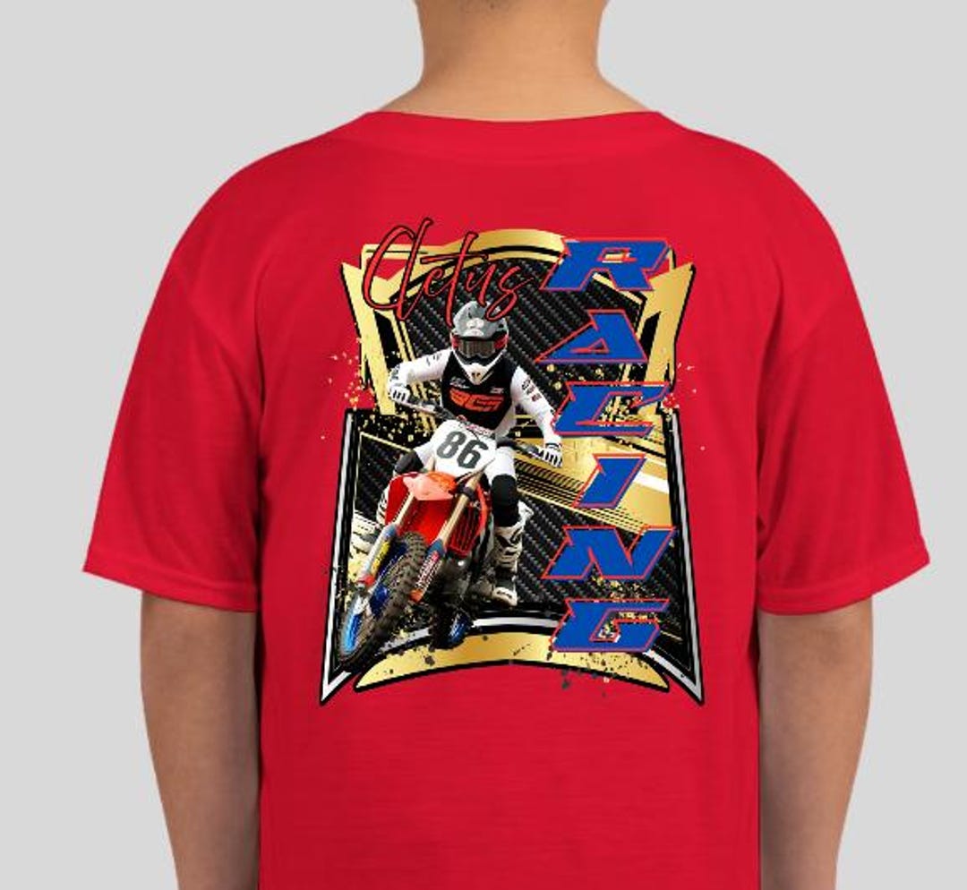 2 PACK Custom Race Team Shirt | Graphic Design Logo Dirt Track Car ...