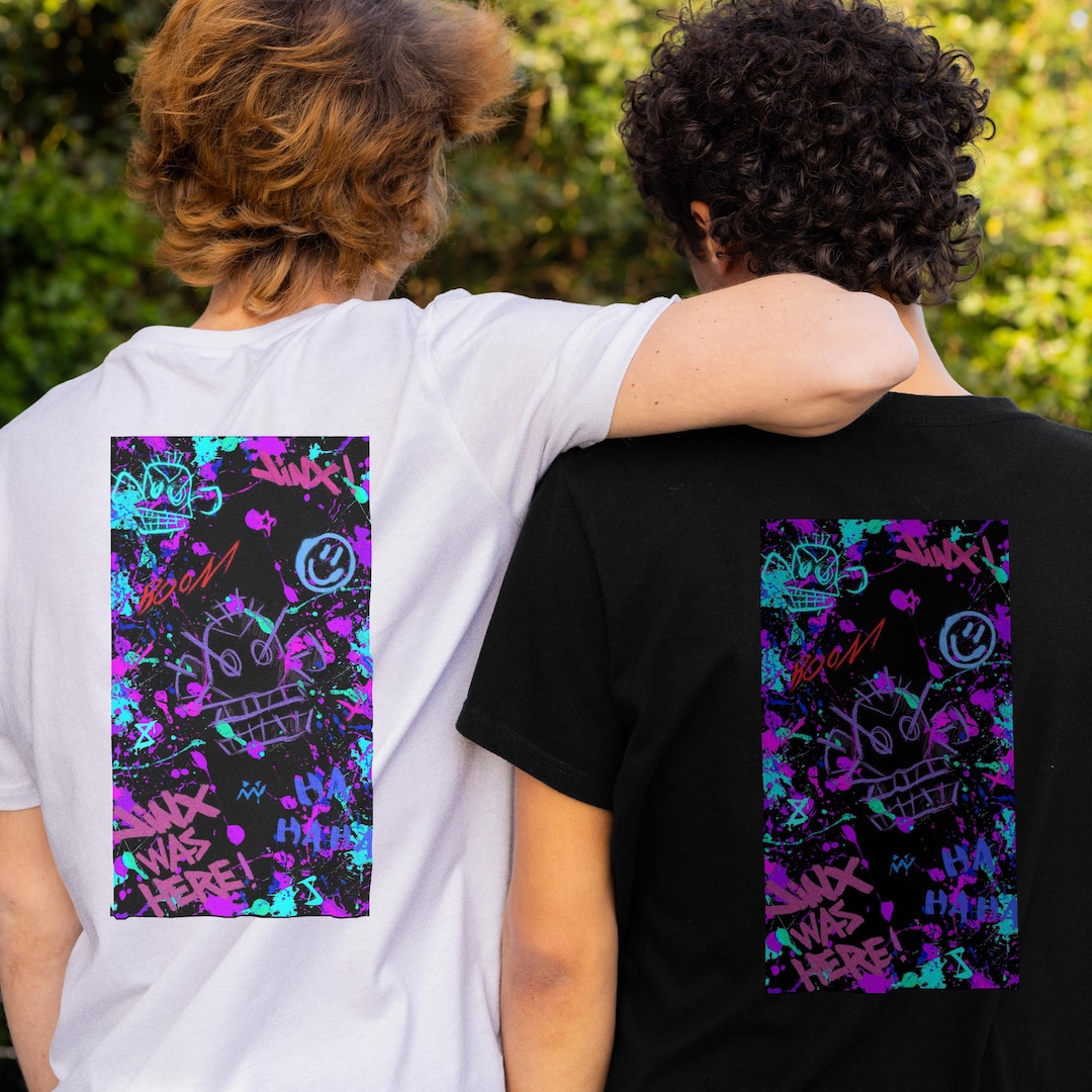 Jinx T-shirt, League of Legends Tee, Jinx Graphic Tee, Arcane Series ...