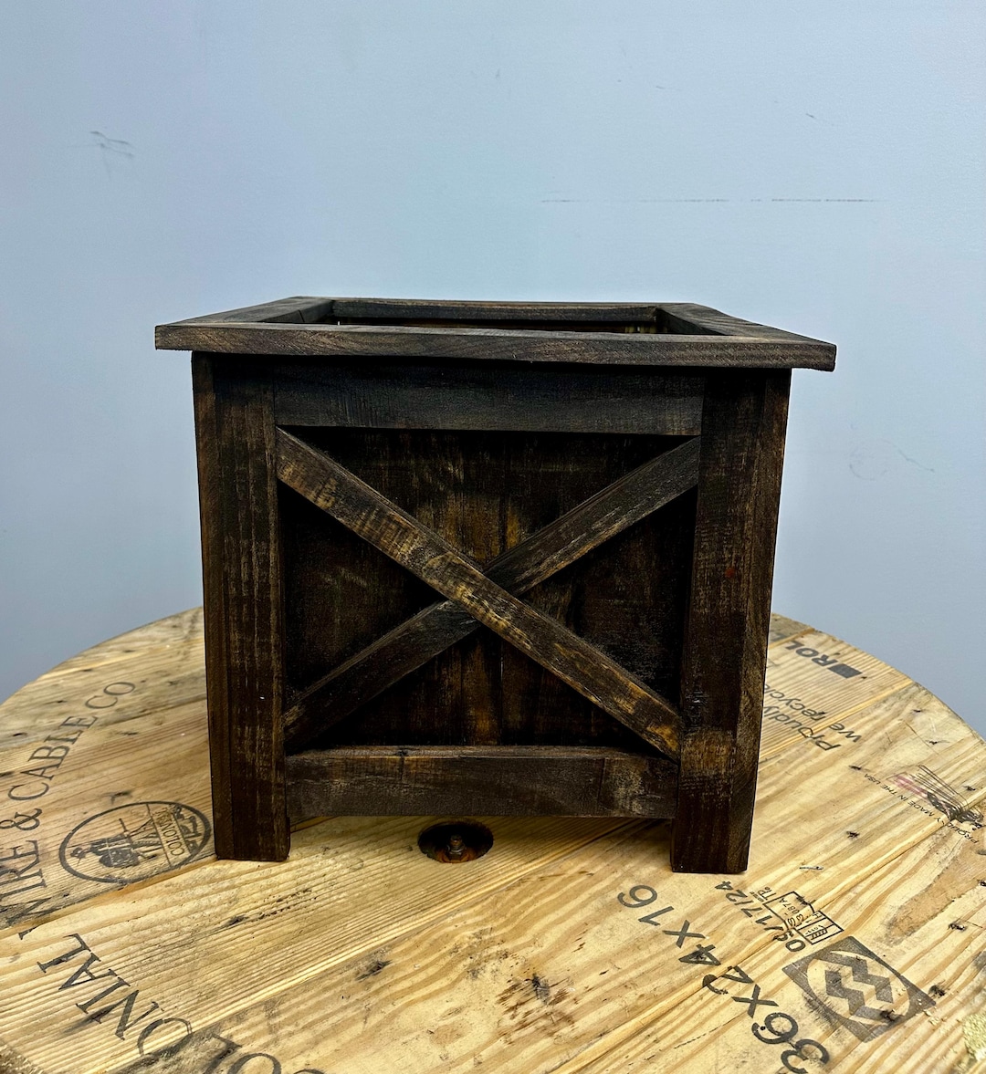 Rustic Farmhouse Planter Box, Planter Box Outdoor, Indoor Planter, Wood ...