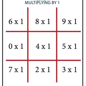 Multiplication & Division Tic-tac-toe - Etsy