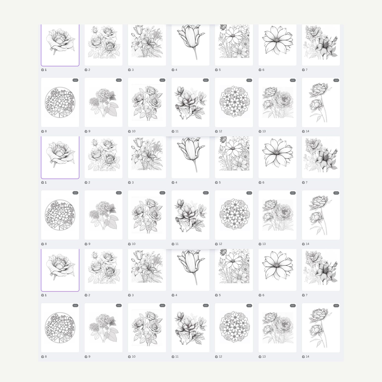 Ultimate Bundle 50+ Bloom & Botanicals Coloring Book Realistic ...