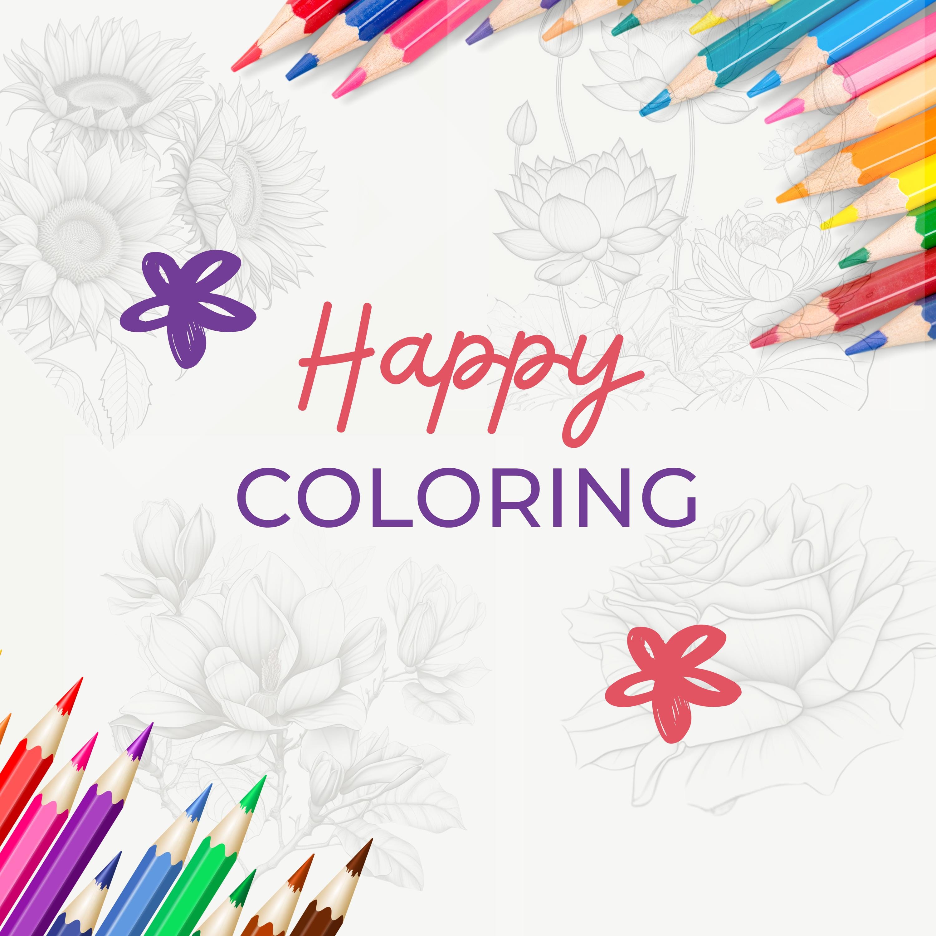 Bloom & Botanical Coloring Book: 50+ Realistic Flower Illustrations ...