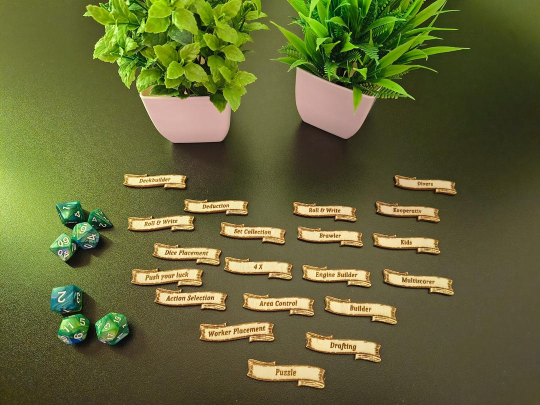 Shelf Labels for Board Games or Categories as Desired for Narrow ...