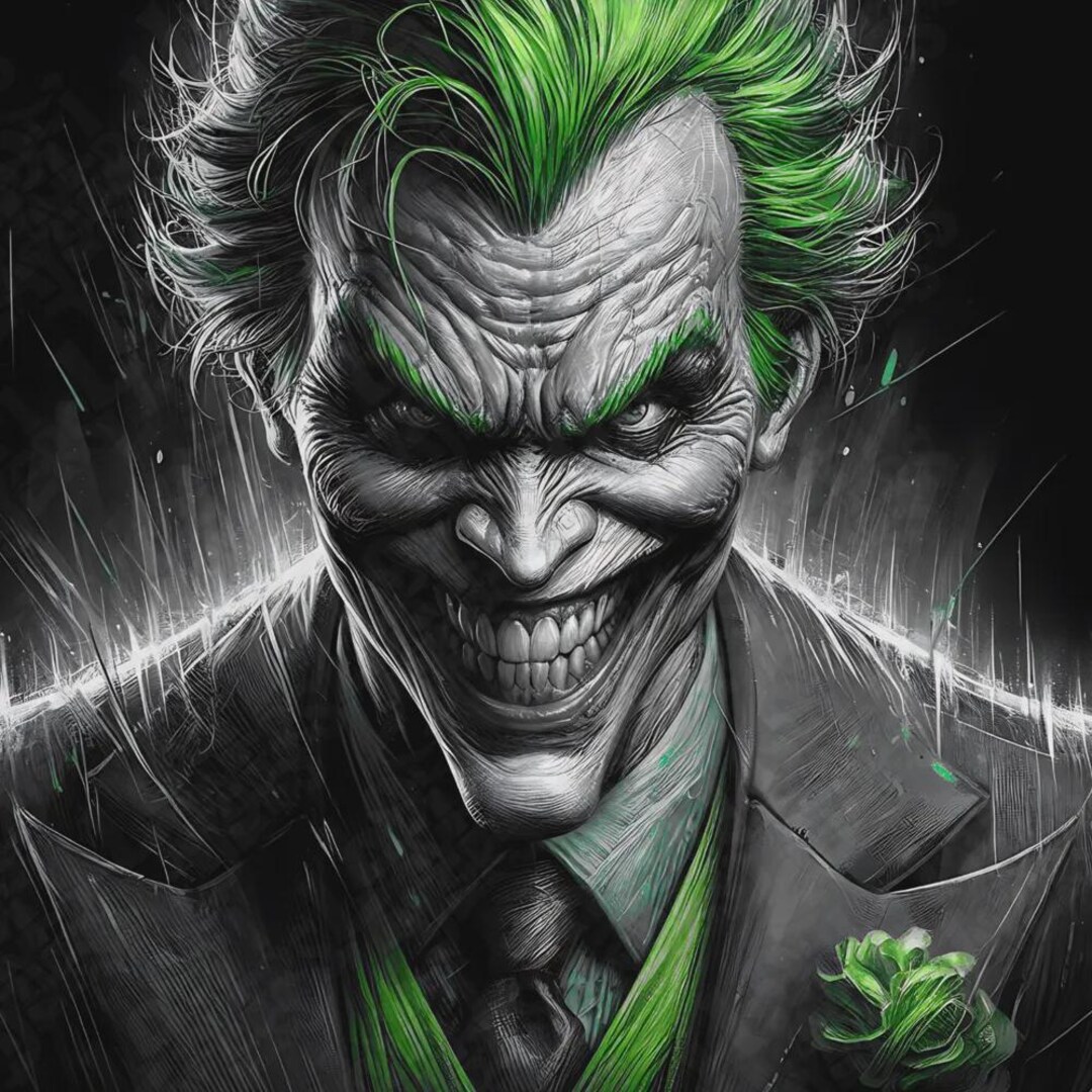 The Joker Hueforge Textured Art Prints - Etsy