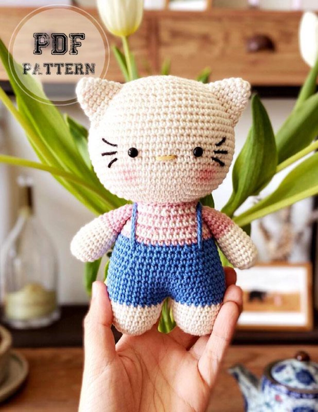 Cute Kitty Knitting Pattern – Adorable DIY Plushie (instant Download ...