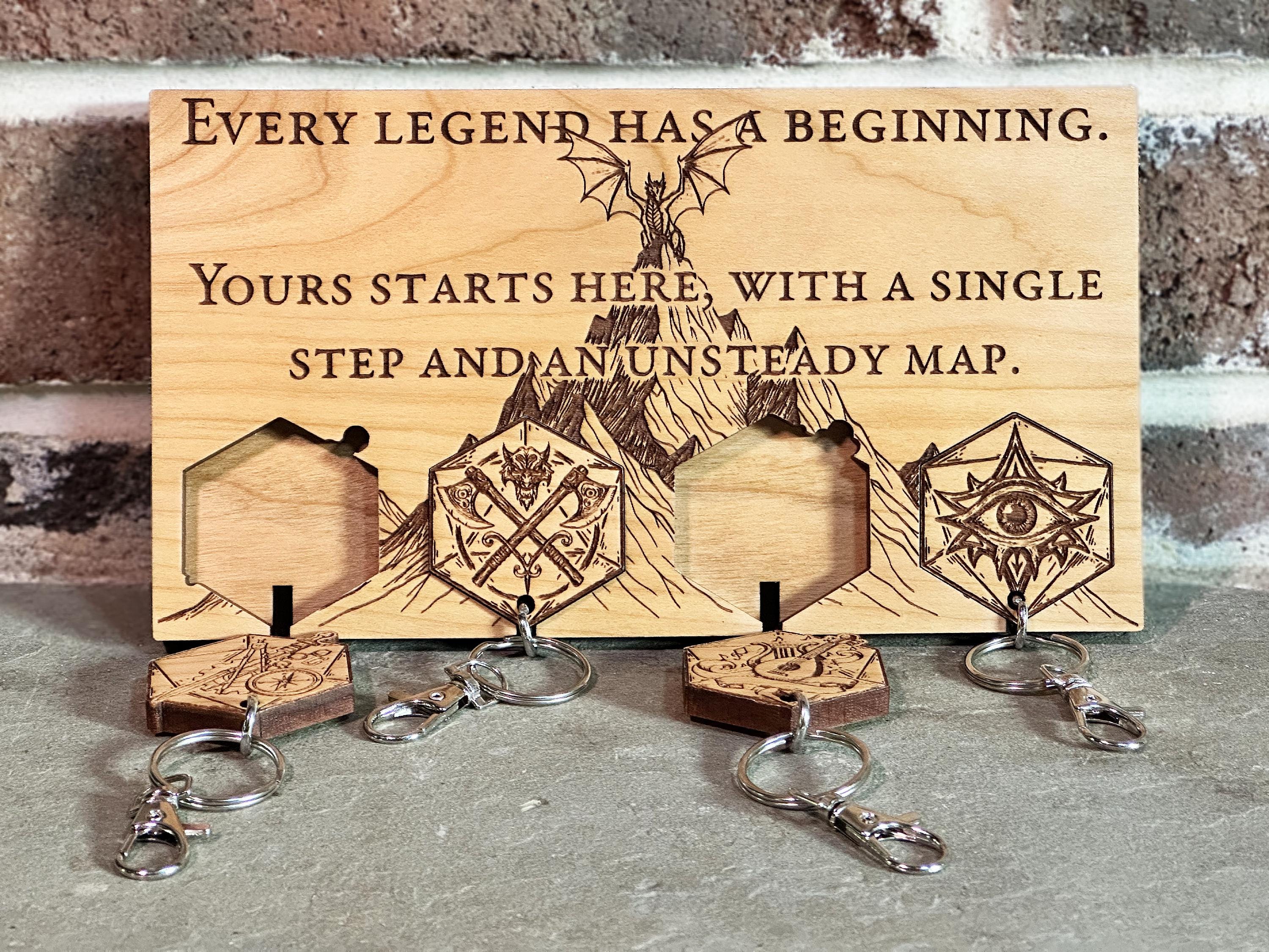 Customizable Dungeons and Dragons Key Holder/keychains | Dnd ...