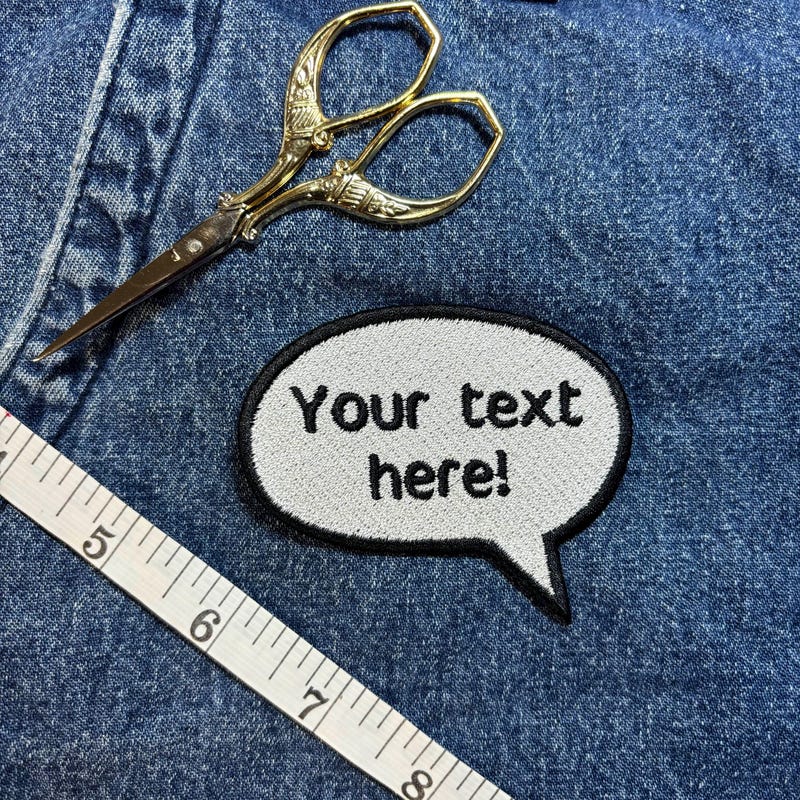 Speech Bubble Patch - Etsy