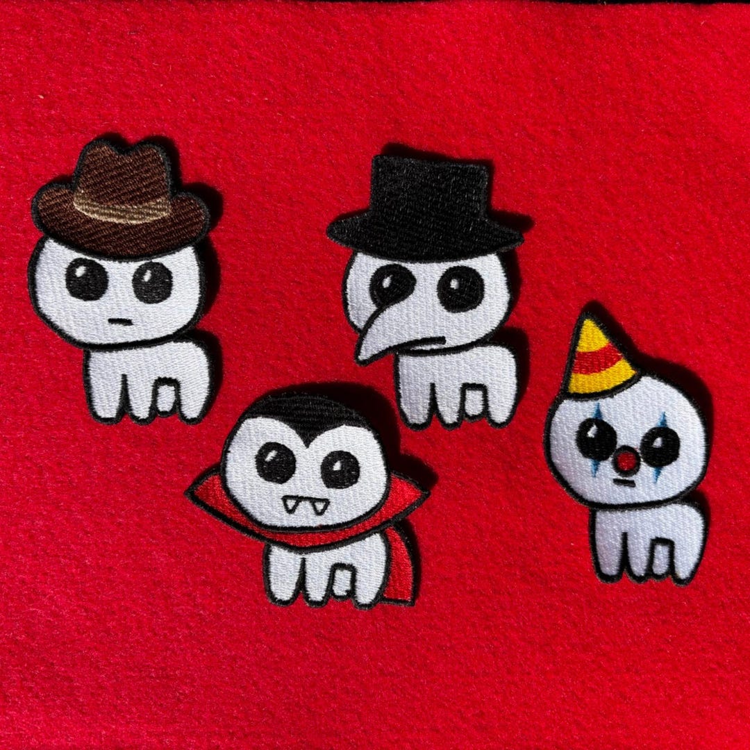 CUSTOM Yippee / TBH / Autism Creature DIY Sew-on Embroidery Patch Dress ...