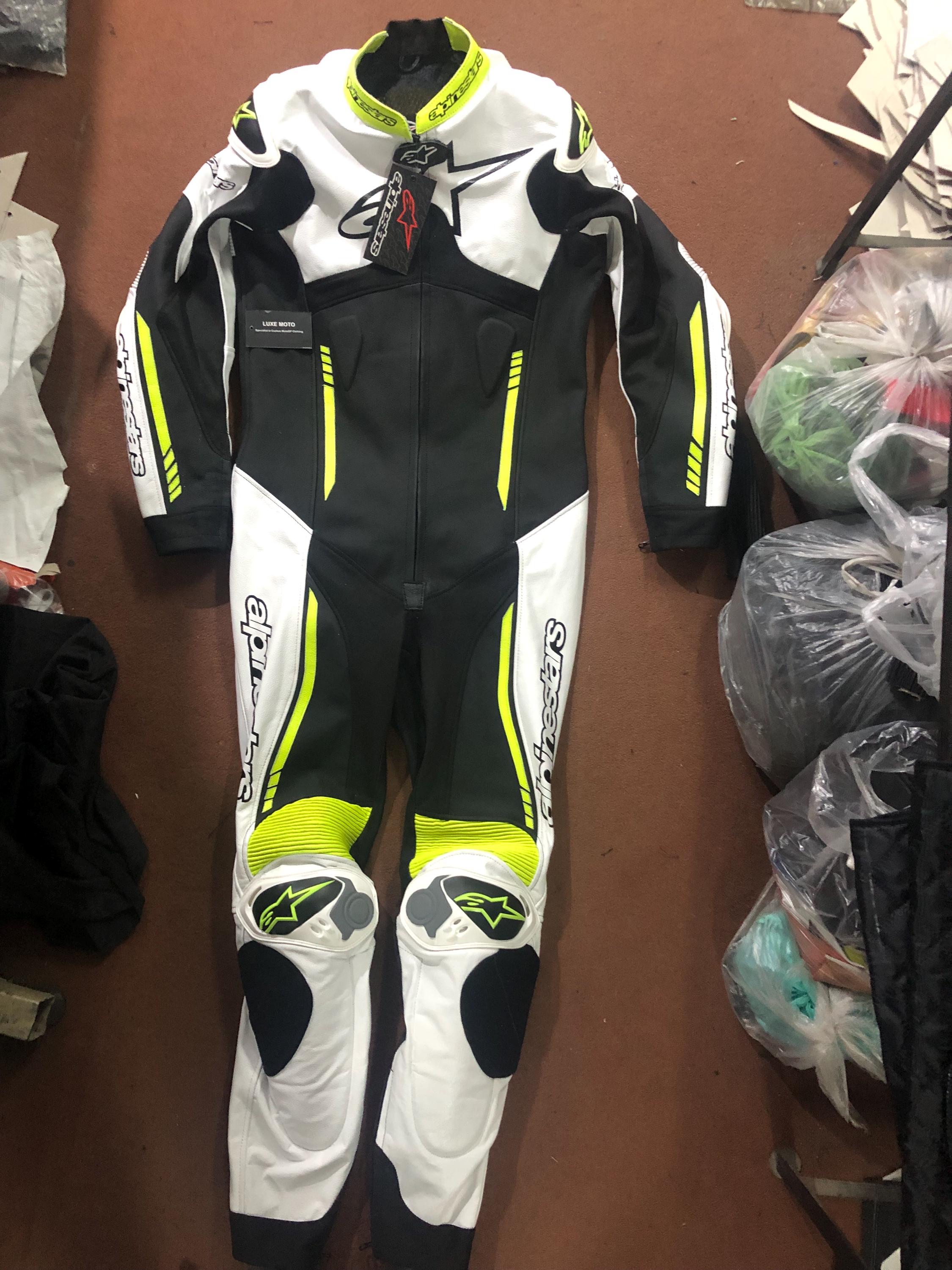 Genuine Cowhide One Piece Motorbike Leather Suit CE Approved Level 2 ...