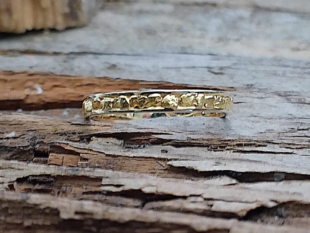Hand Crafted, Native American, Solid 14K Gold and Natural Gold Nuggets ...